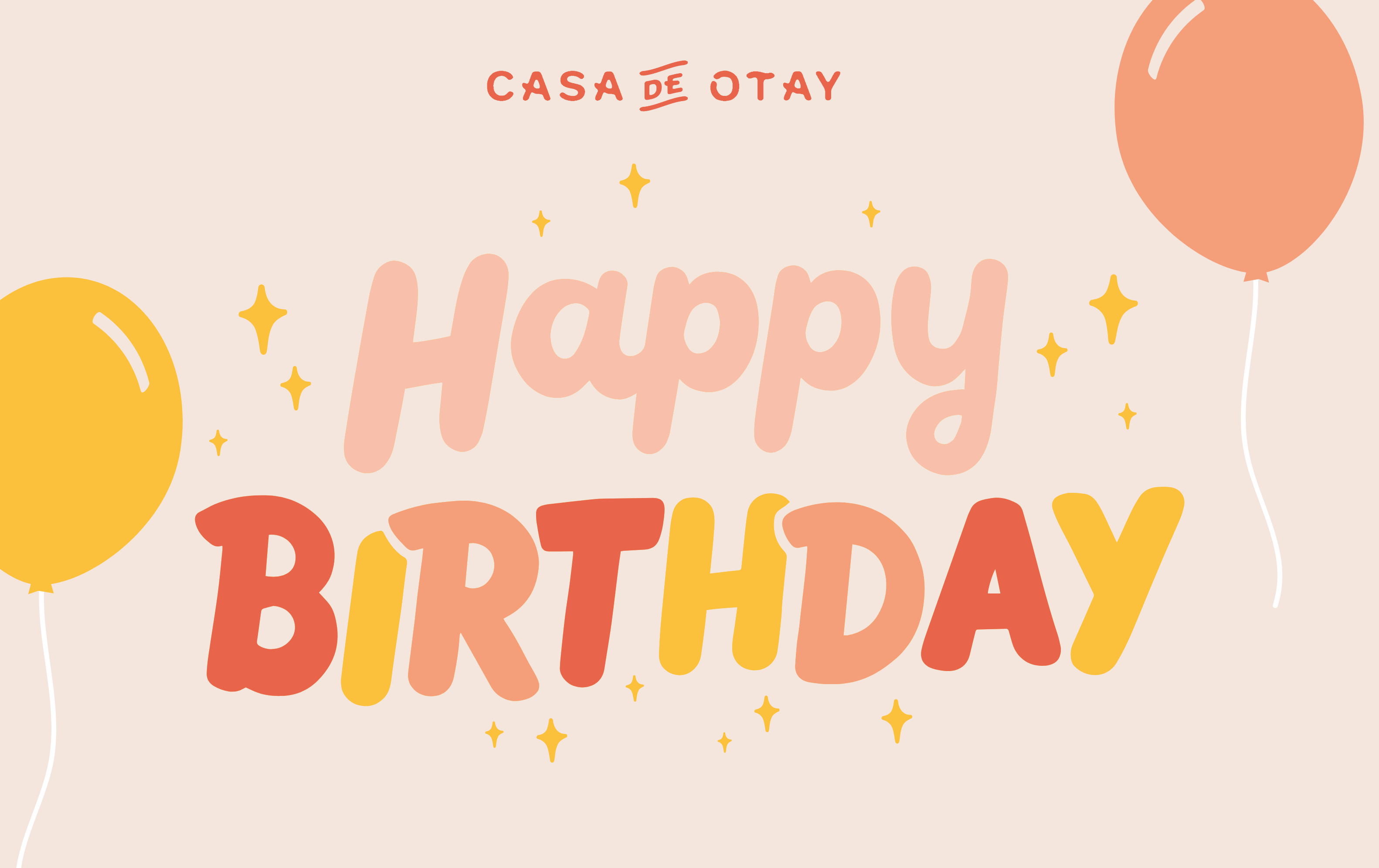 Casa De Otay Happy Birthday Gift Card
